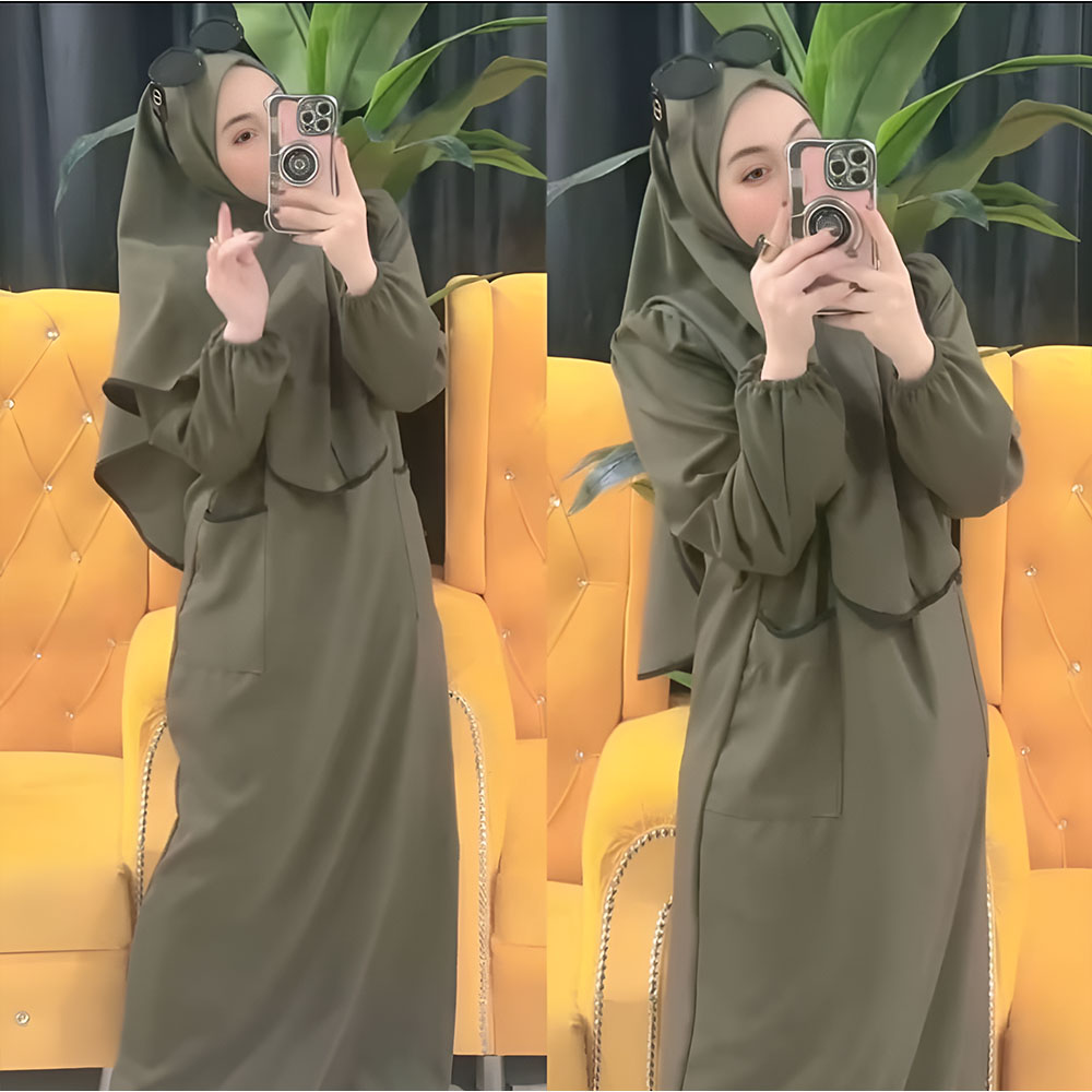 JUBAH ABAYA DAILY ALA DUBAI FREE TUDUNG KHIMAR By RUBABA | Shopee Malaysia