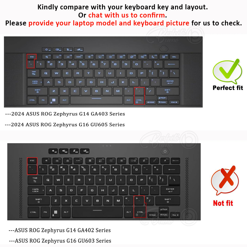 Keyboard Protector for ASUS ROG Zephyrus G14 GA403 GA403UU GA403UV ...