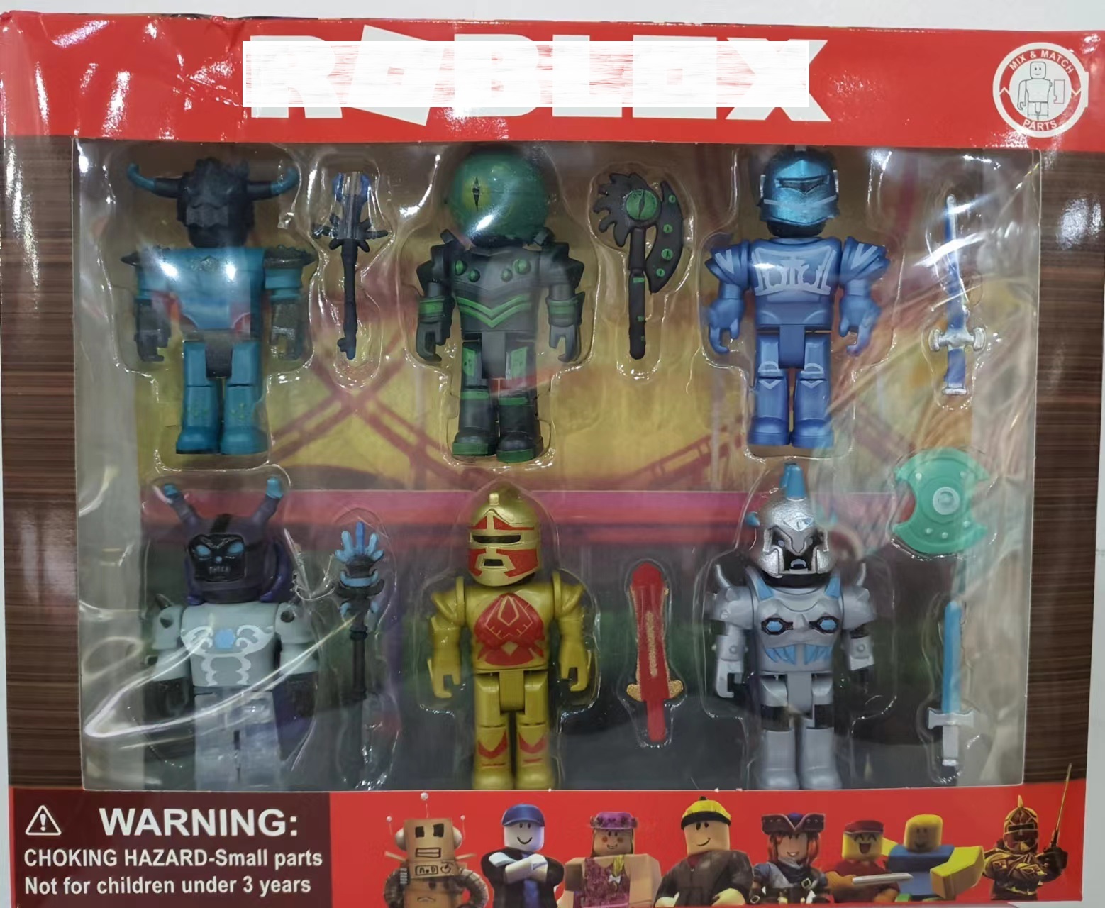 Minifigure Roblox Blocks Virtual World Action Model Figurines ...