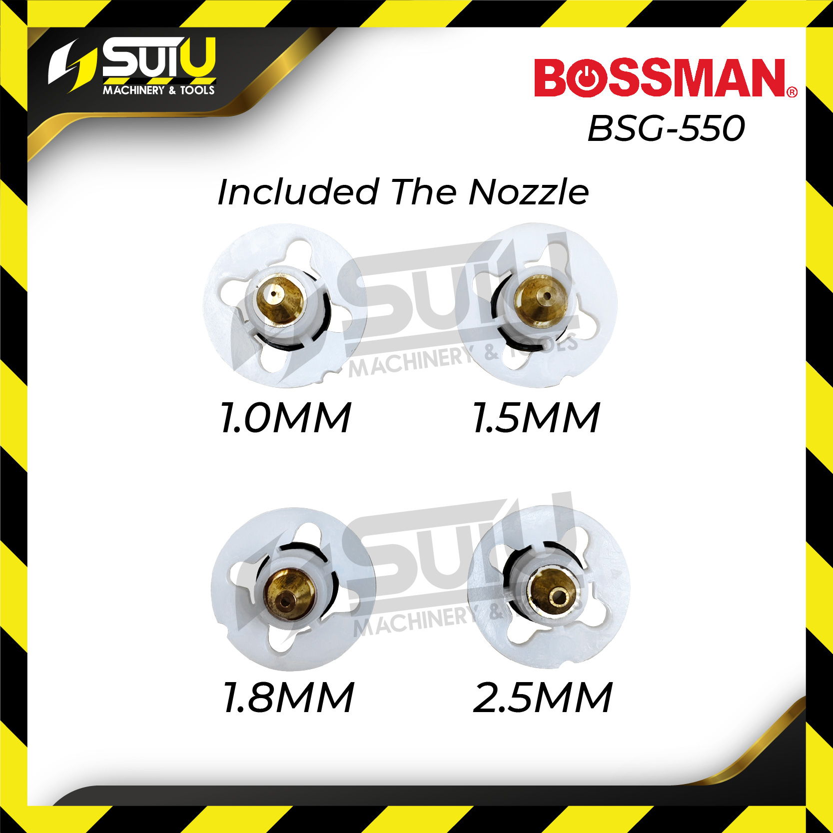 BOSSMAN BSG-550 / BSG550 800ML Electric Paint Spray Gun 550W | Shopee ...