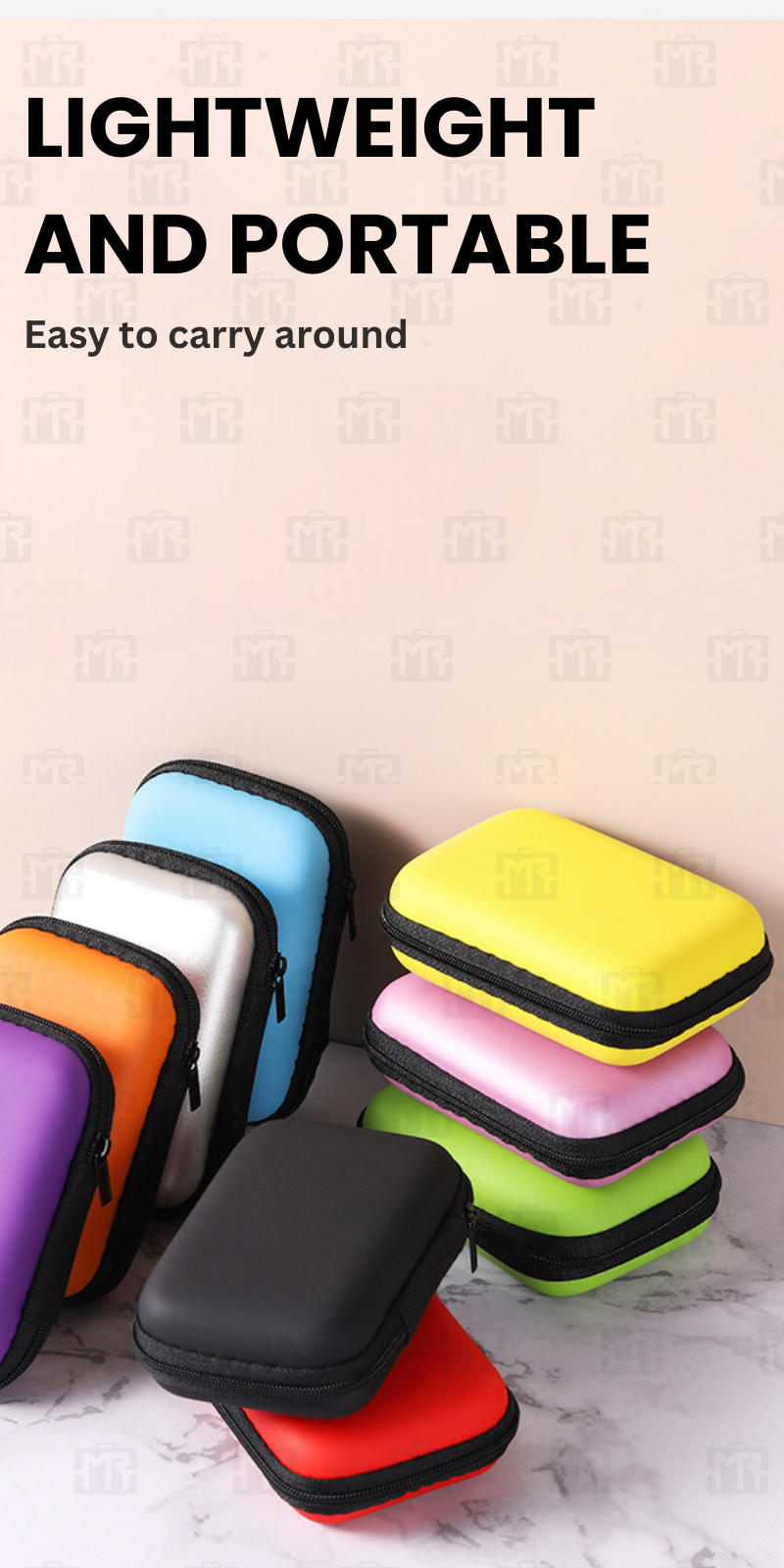 MR Portable Travel Organizer Storage Bag Phone Charger USB Cable ...