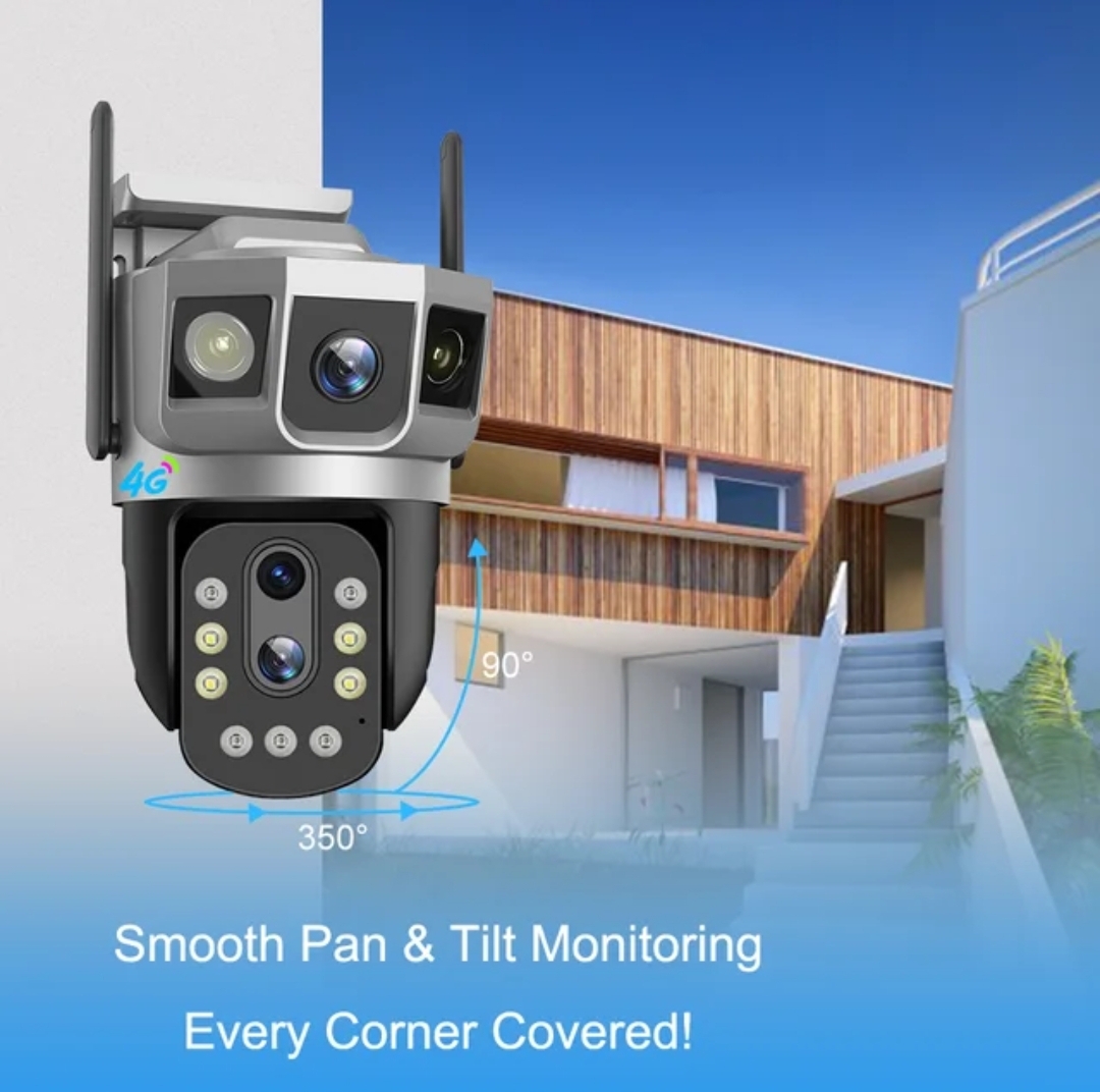 [NEW ARRIVAL] V380 PRO 6MP Wifi / 4G Sim Card 10x Optical Zoom 3 Lens 3 ...