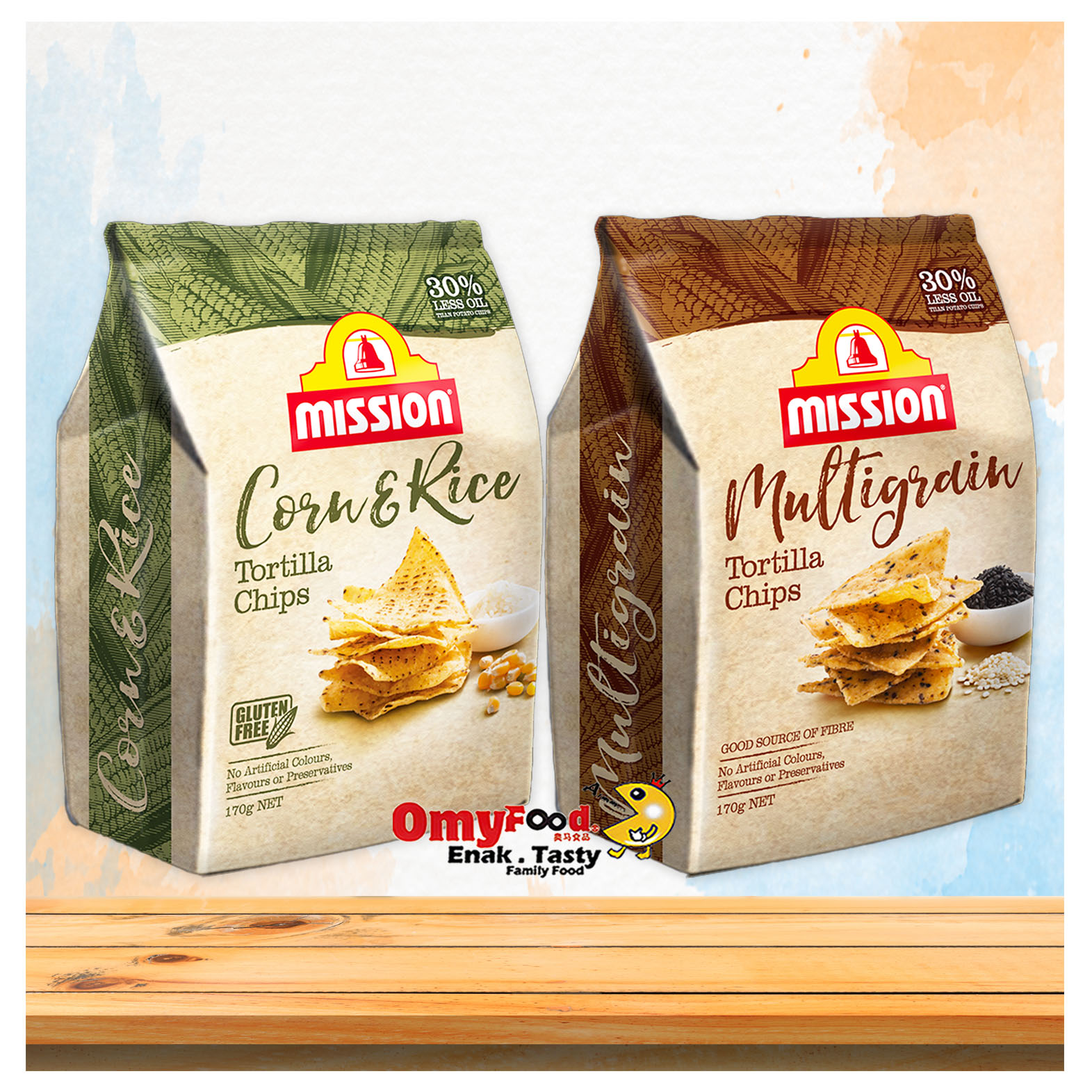 170g Mission Tortilla Chips [Corn & Rice / Multigrain][OmyFood ...