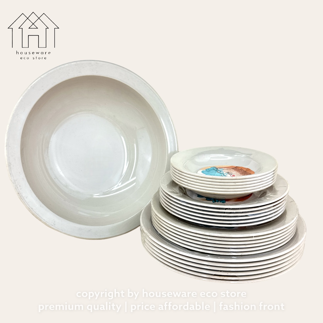 Plastic Plate Bowl | Dish Disc | Food Plate Buffet Deep Plate 餐具 盘子 ...