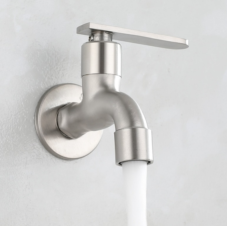 SUS304 Wall Bib Tap Wall Hose Bib Tap Washing Machine Tap Heavy Duty ...