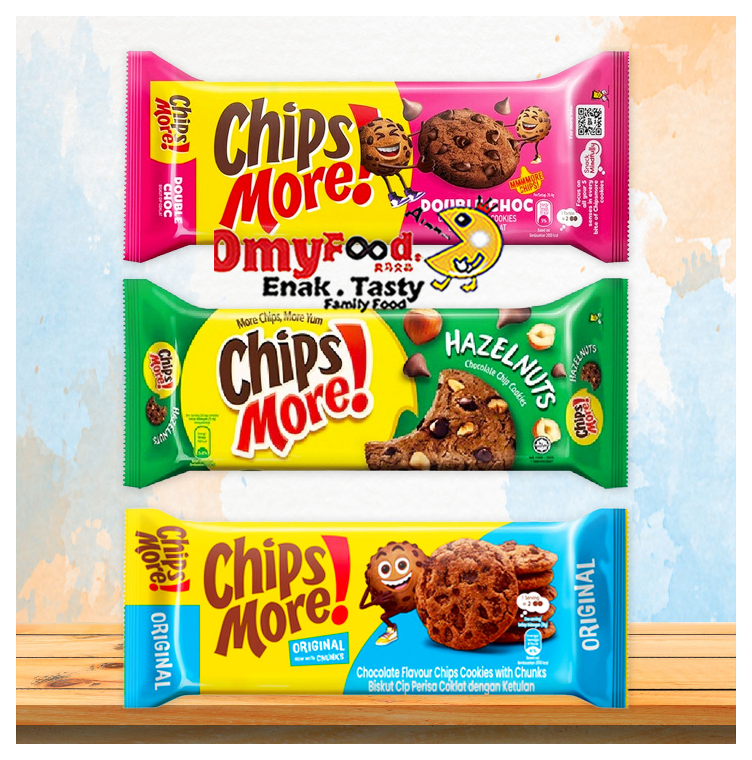 135g / 153g ChipsMore Chocolate Chip Cookies [ Original / Double ...