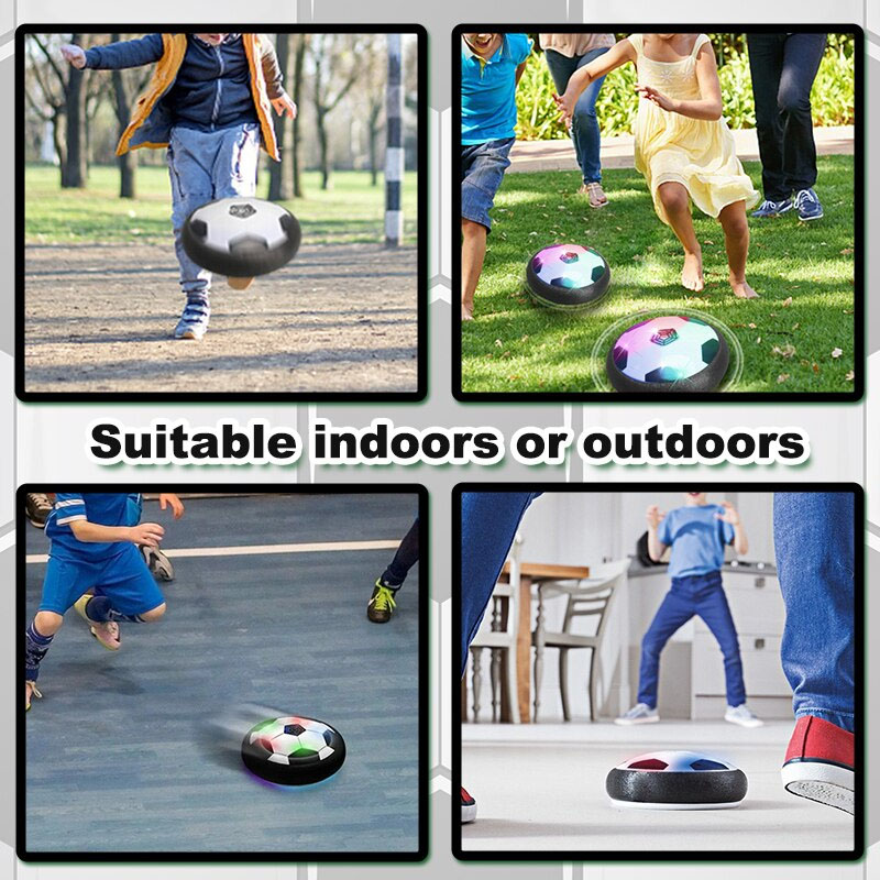 Ready Stock Hover Soccer Ball UFO Flat Throw Disc Ball With LED Light ...