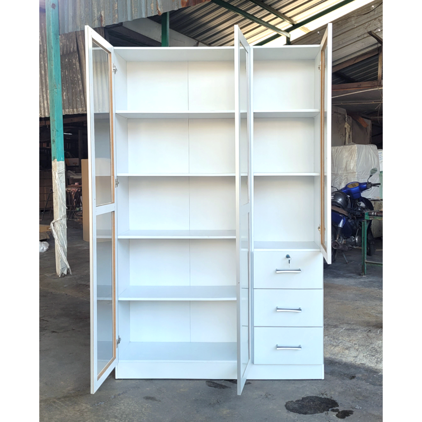 HOMATRIX Display Glass Cabinet Storage With Drawer Almari Kaca Rak ...