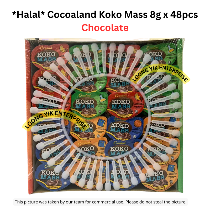 *Halal* Cocoaland Koko Mass 8g x 48pcs (Black & White / Chocolate ...