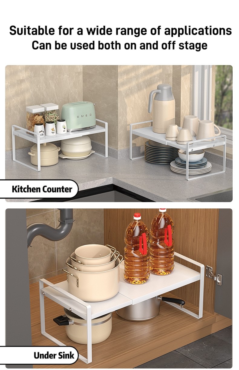 Adjustable Rack Kitchen Rak Dapur Countertop Organizer Rack Storage ...