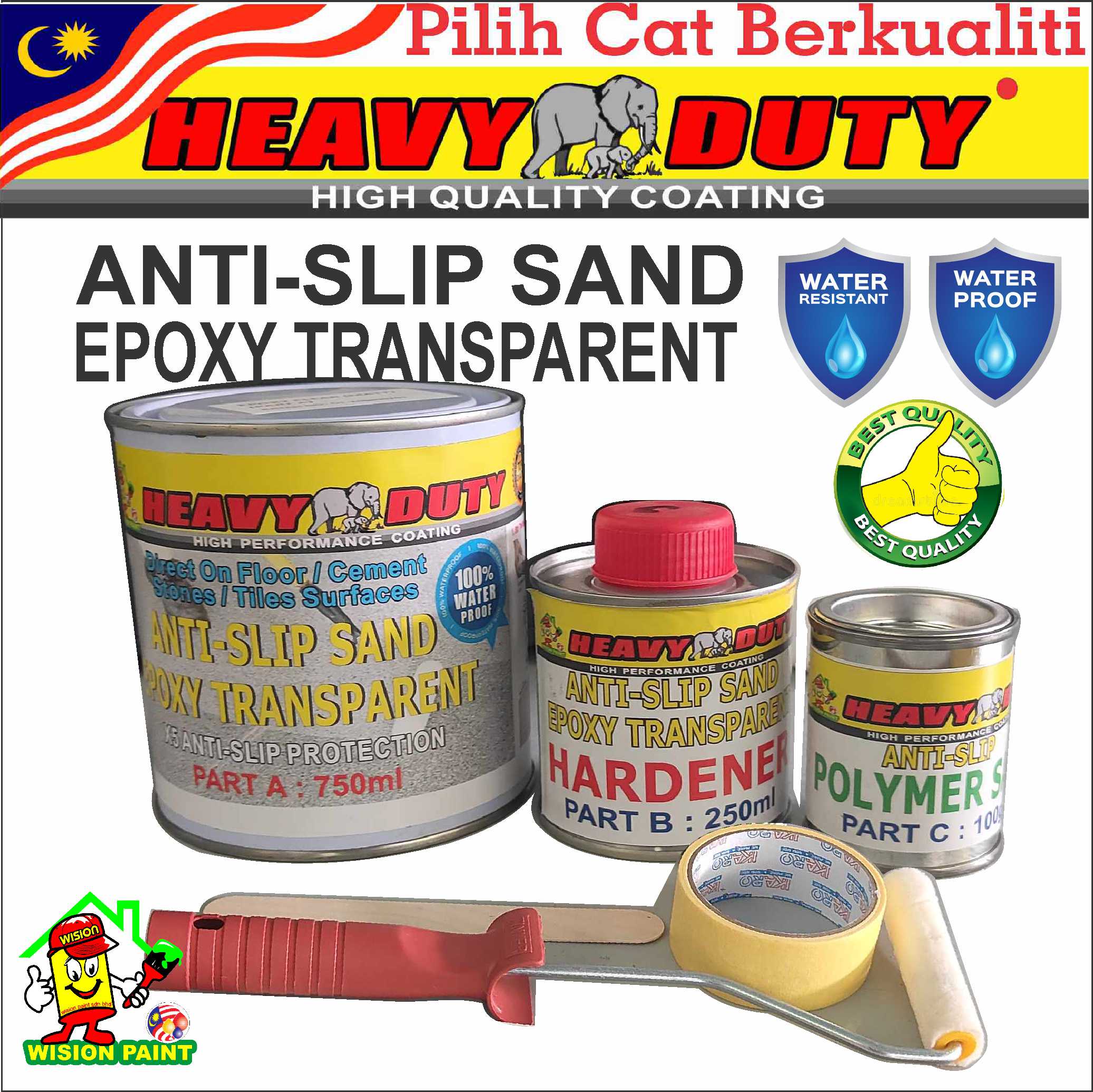 ( POLYMER SAND + 1L EPOXY TRANSPARENT SET FREE TOOL ) Waterproof ...