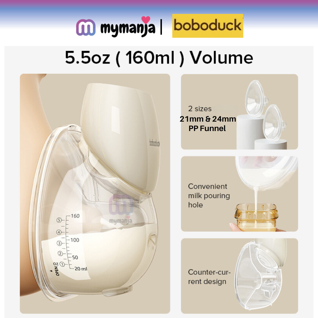 BOBODUCK - Ultra Light Wearable Hands Free Electric Breast Pump (24 ...