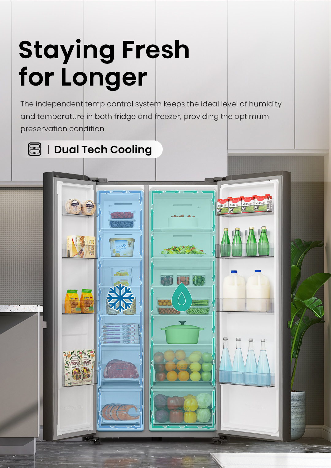 Hisense Inverter Fridge Refrigerator Peti ais RT468N4AWU/RS666N4ABNIV ...