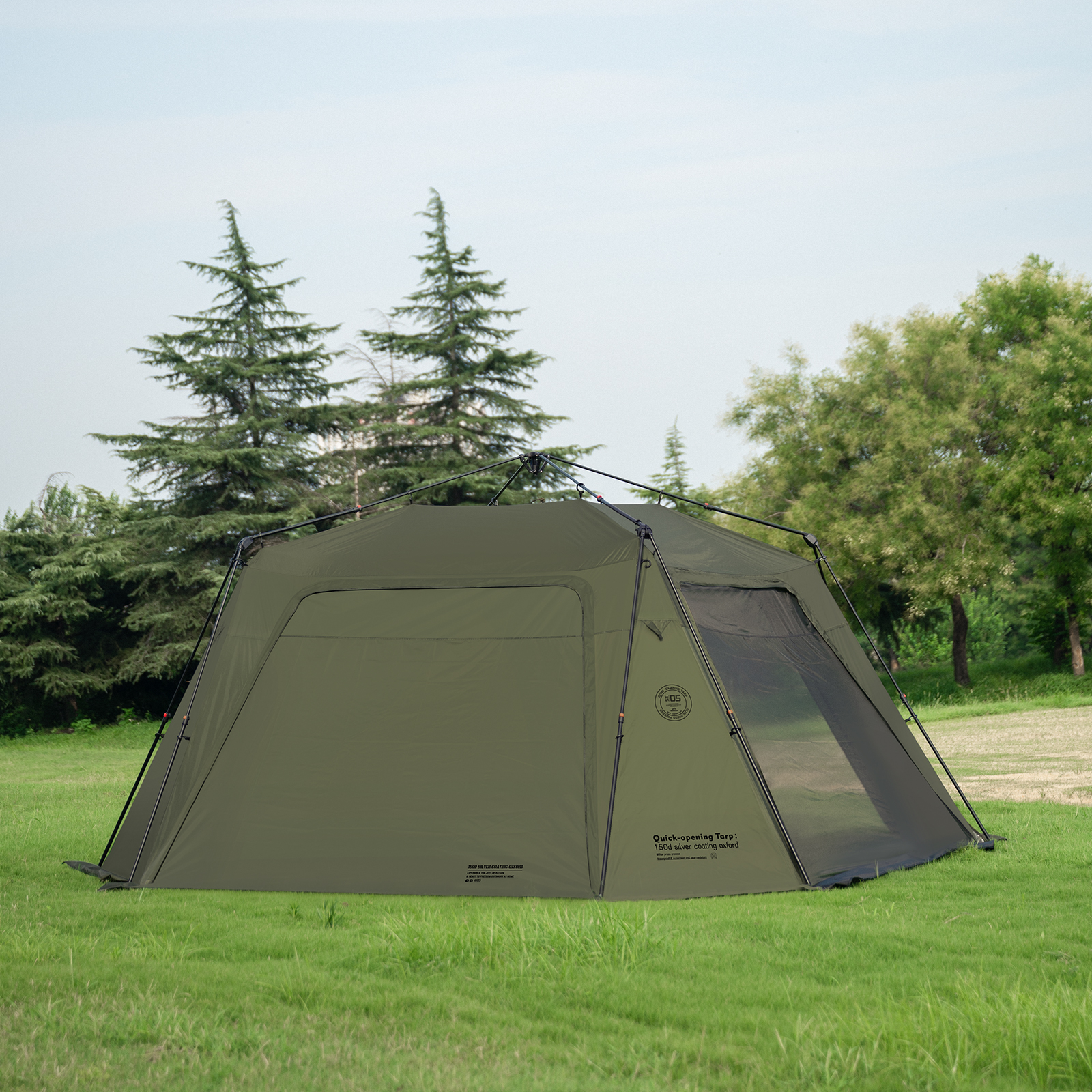 Shinetrip Auto Dome Shelter Tarp PU2000 Silver Coated Black Green Khaki ...