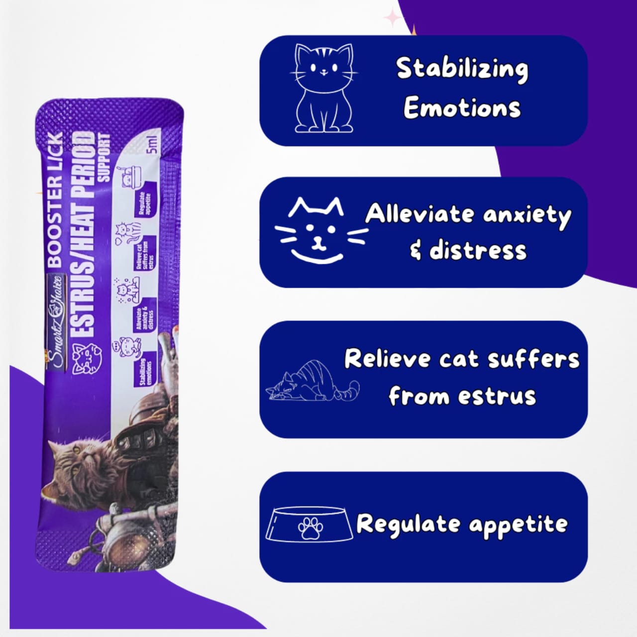 Smart Choice Cat Booster Lick Supplement Stick Vitamin Immune, Appetite ...