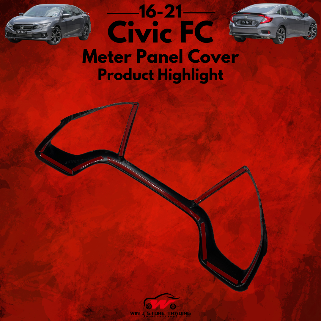 Honda Civic FC 2016-2021 Forged Carbon Trim Meter Panel Trim Cover ...