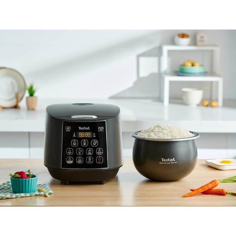Tefal 1.8L Easy Plus AI Smart Rice Cooker (11 Programs) 10 Cups RK736B ...