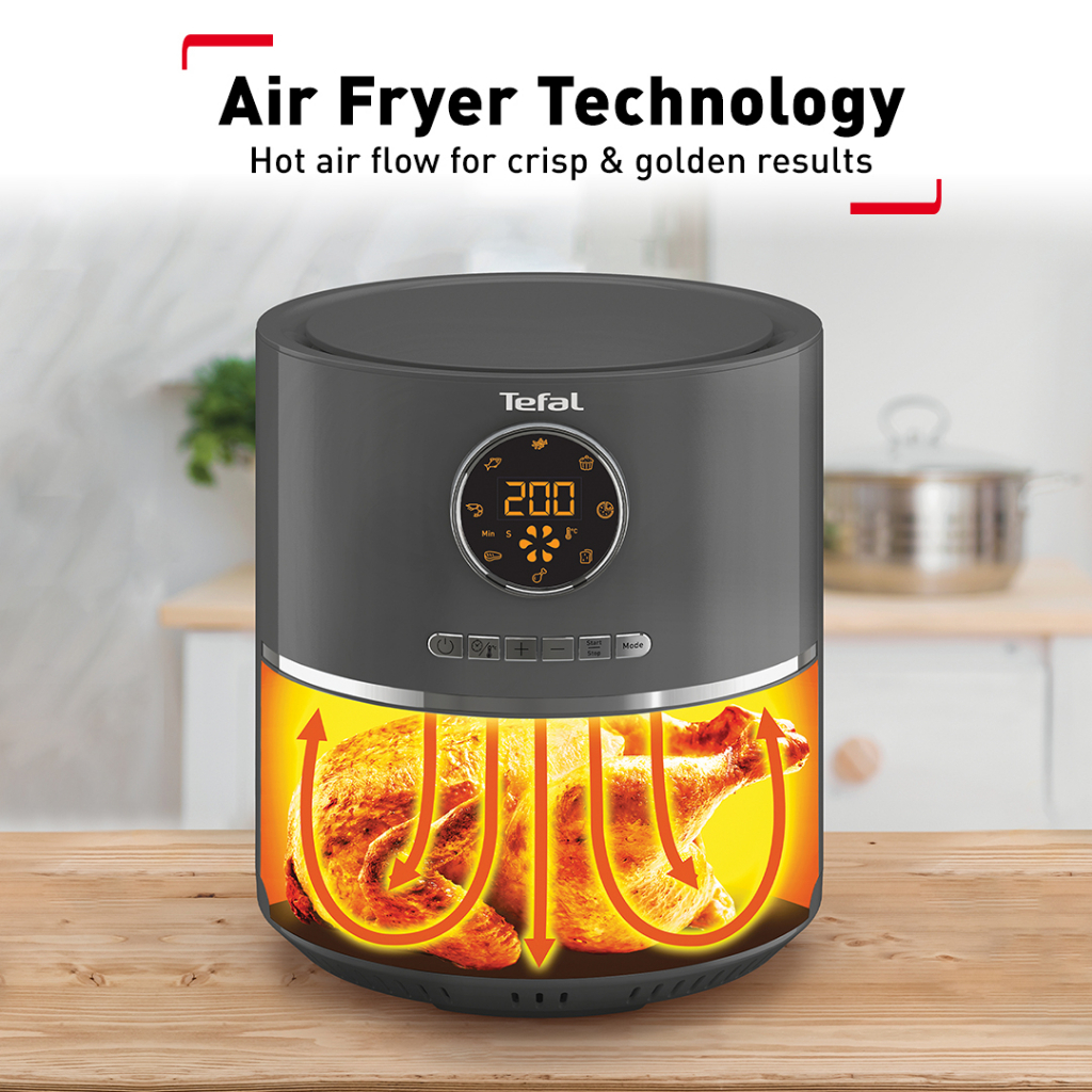 Tefal Ultra Fry Healthy Air Fryer 4.2L | EY111B40 EY111B Grill Toast ...