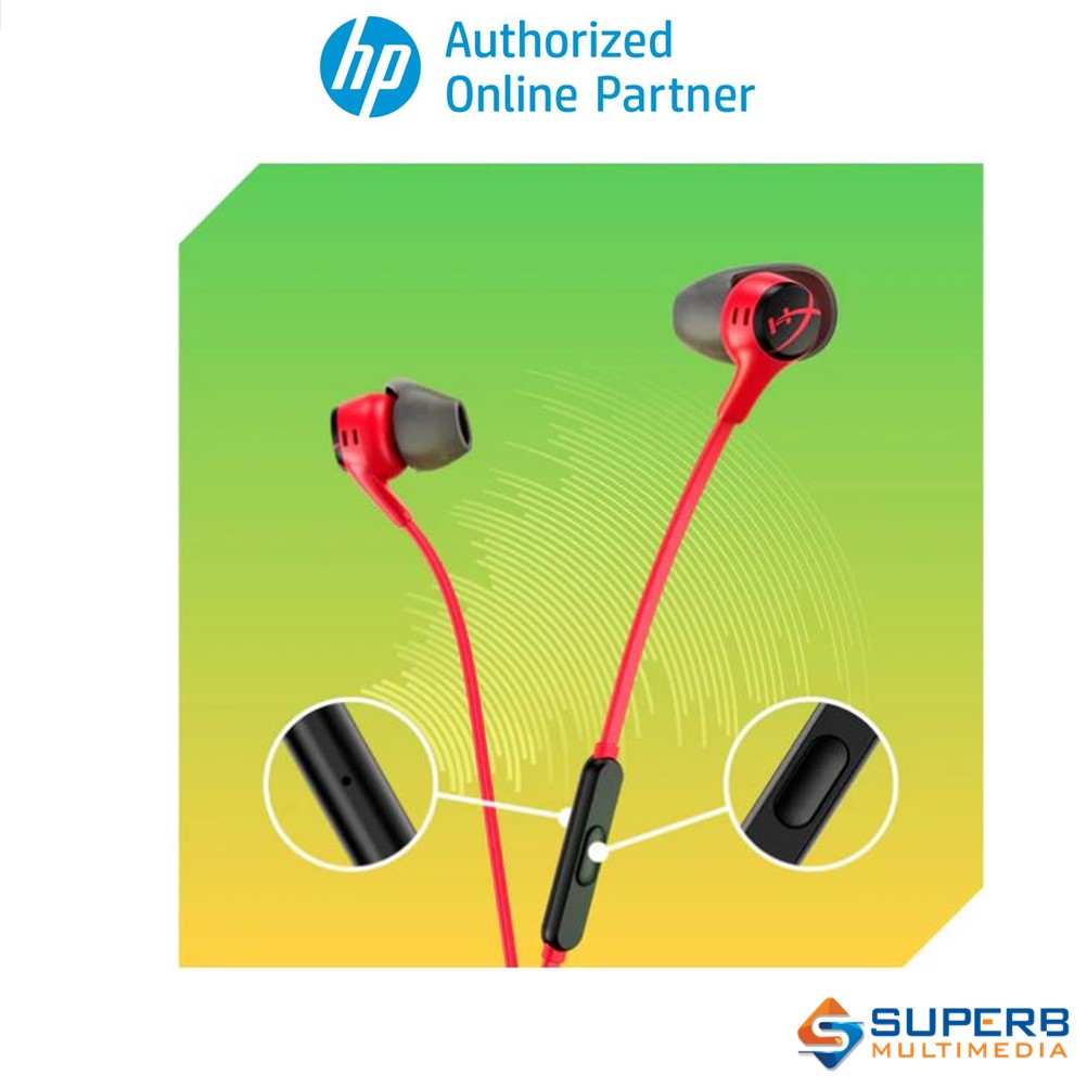 HyperX Cloud Earbuds II Gaming Earbuds with Mic [705NL8AA/70N24AA ...
