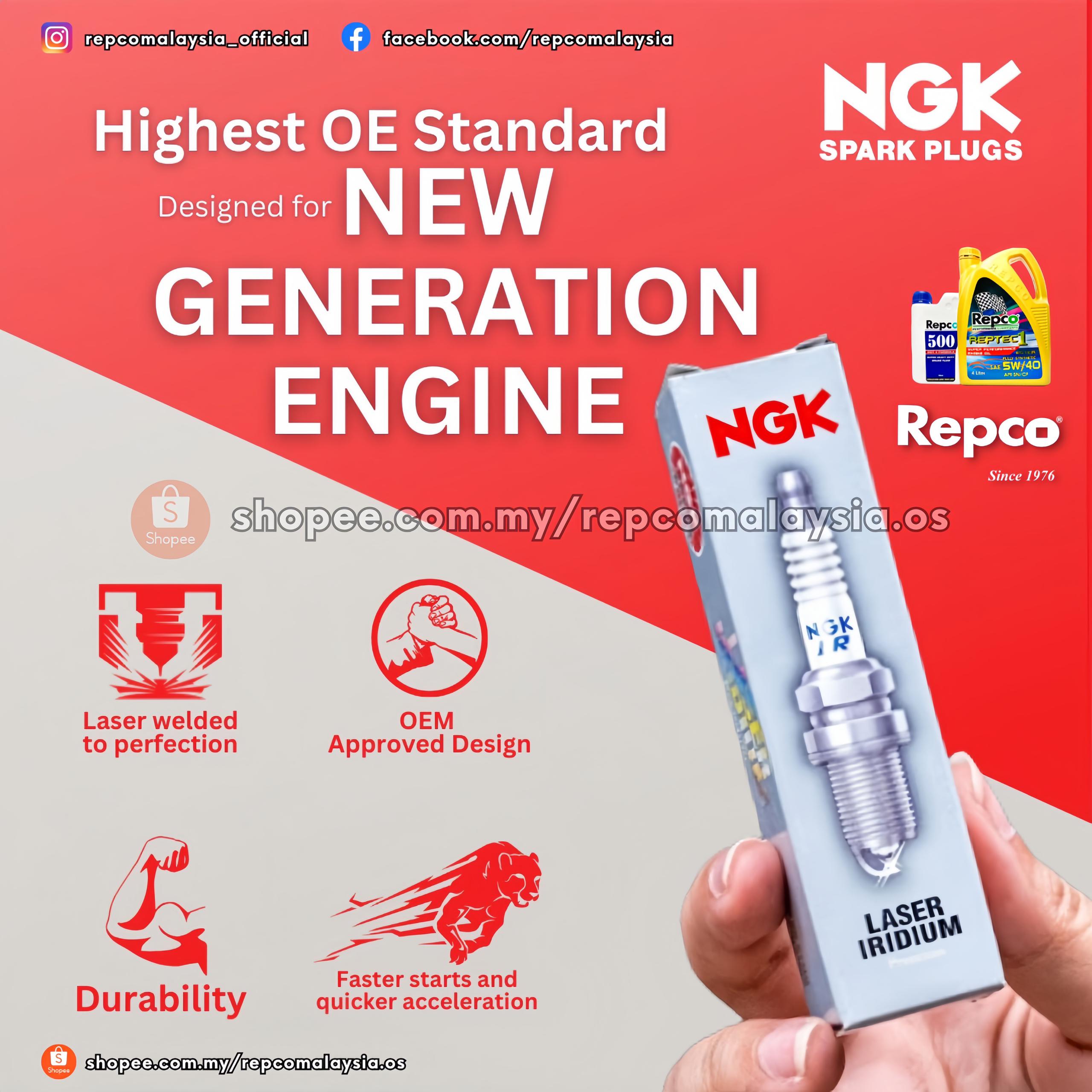 SILZKR7C11S (4pcs) Original NGK Laser Iridium Spark Plugs By Repco ...
