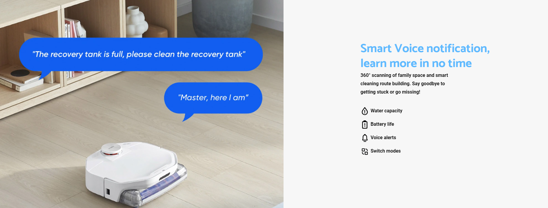 Smartmi VortexWave Robot Vacuum Cleaner | 4 in 1- Washing, mopping, sweeping and suction ...