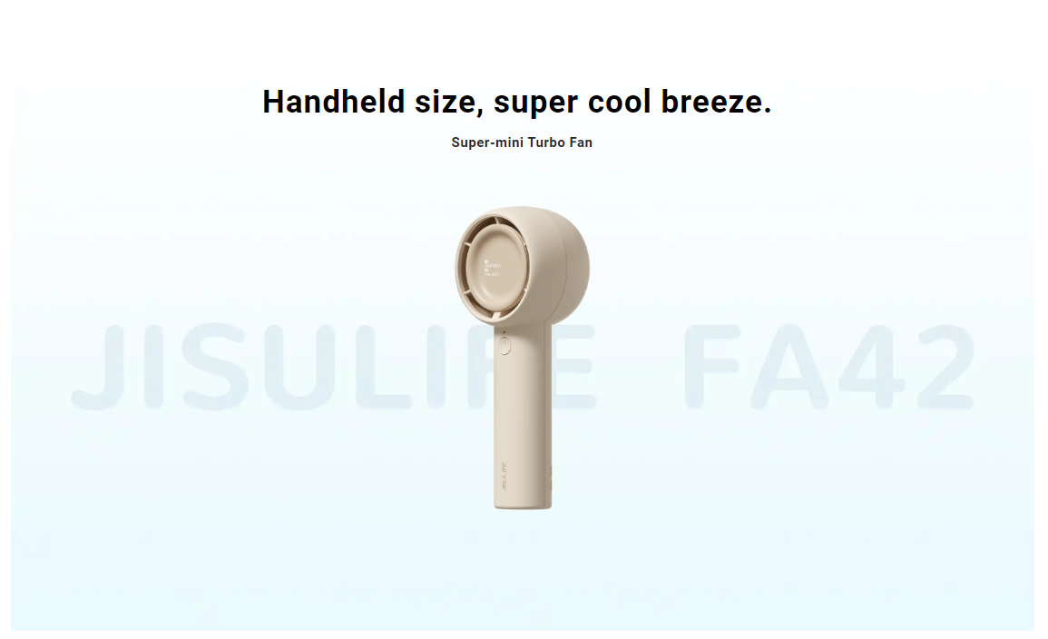 JISULIFE Handheld Super-Mini Turbo Fan Life5 New Technology Turbofan 3 ...