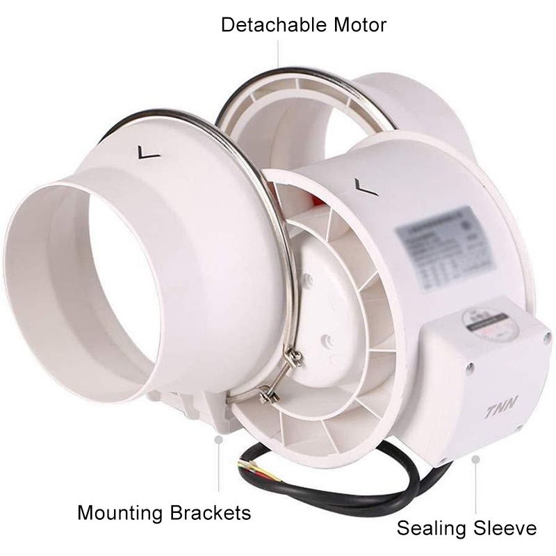 Exhaust Fan 4"/6"/8"inch High Suction Power Inline Duct Booster Fan ...