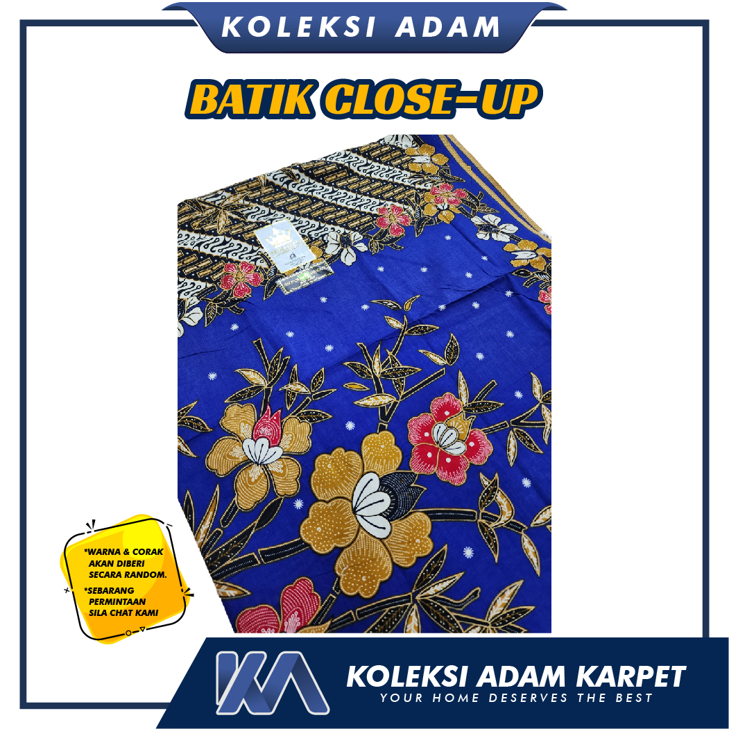 Kain Batik Sri Mahkota 2 Meter(Warna & Corak Random)Kain Batik Siap ...