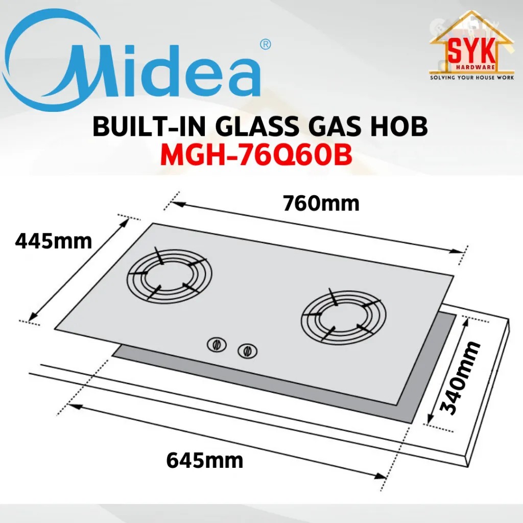 SYK MIDEA MCH-90V71 MGH-76Q60B MGS-T211G Kitchen Hood Cooker Hood and ...