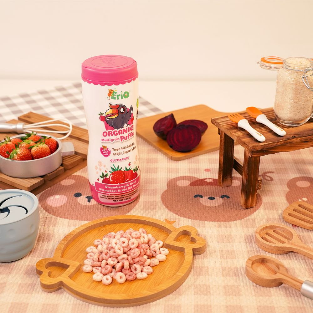 Erio Baby Organic Multigrain Puffs/Little Teeny Fruits Freeze Dried ...