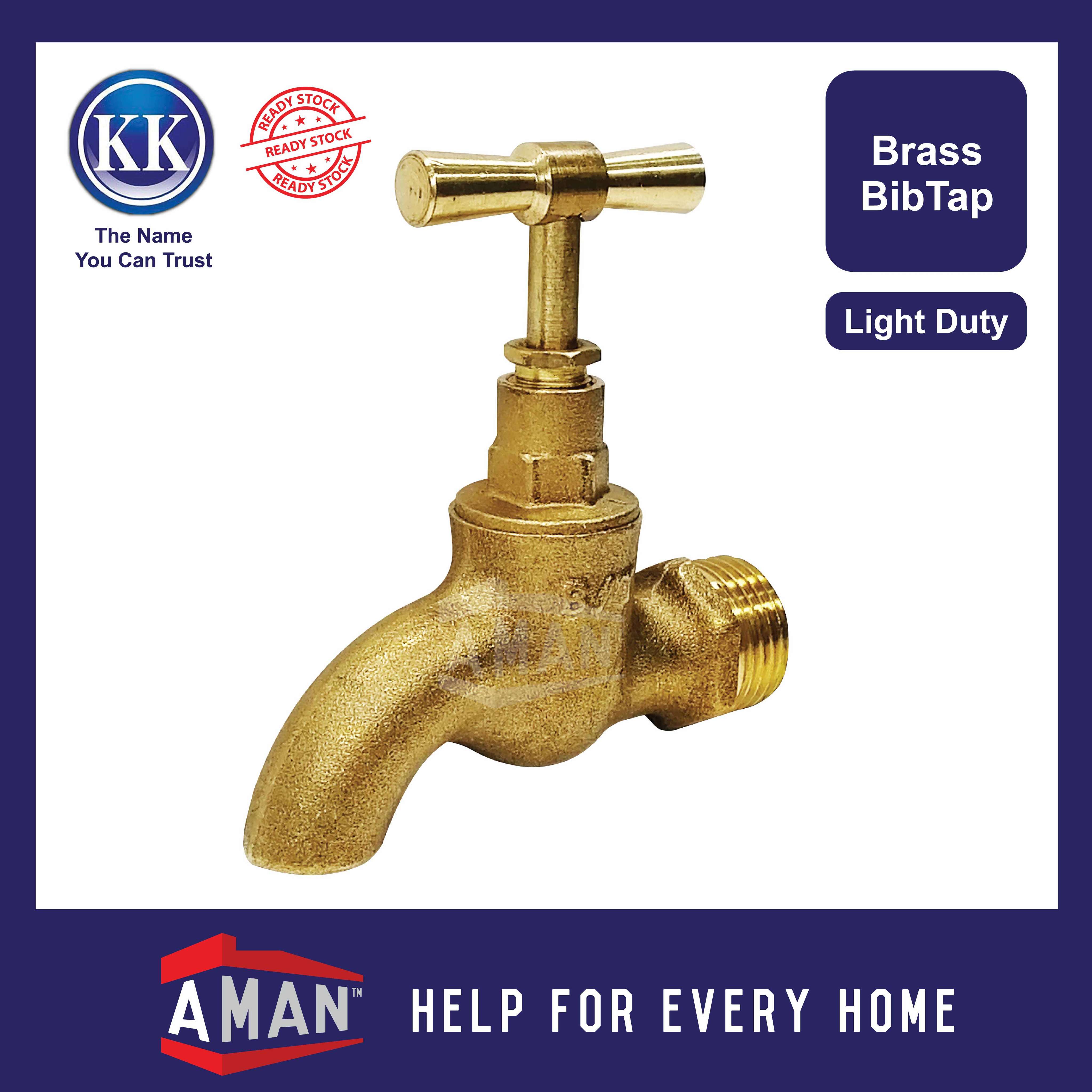 KK BRAND Brass Bib Tap Brass Loose Key Tap Ceramic Valve Bib Water Tap ...