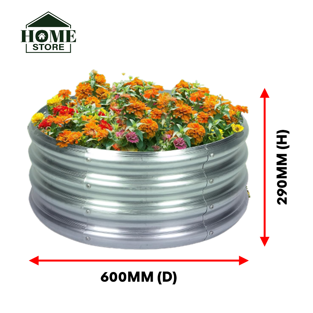 [Type 1] Home Store Galvanised Garden Bed Untuk Tanaman Sayuran 60CM (L ...