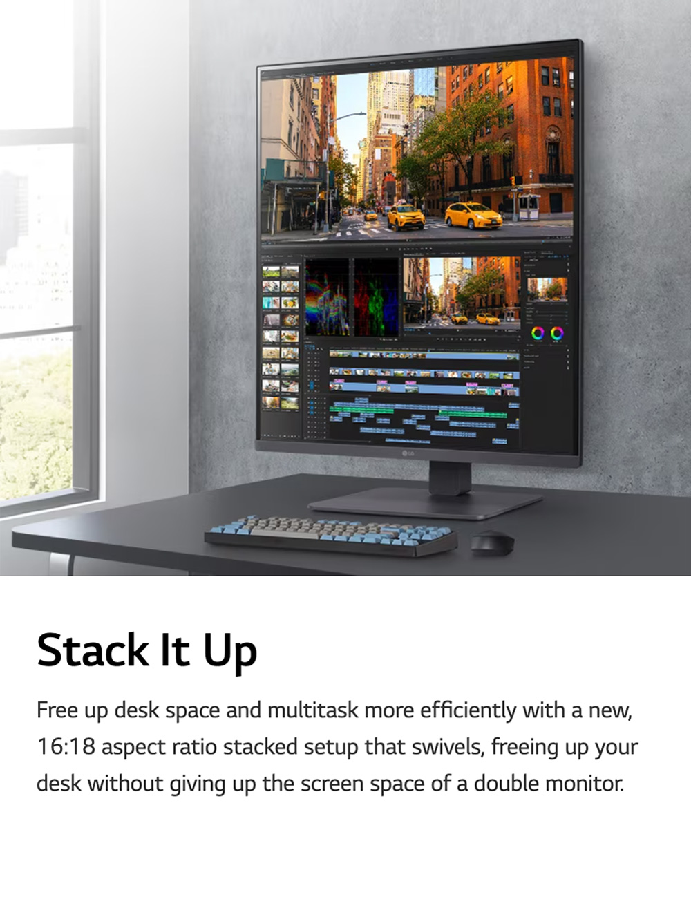LG 28" 28MQ750 Nano IPS SDQHD 16:18 HDR10 60Hz 5ms KVM USB Type-C ...