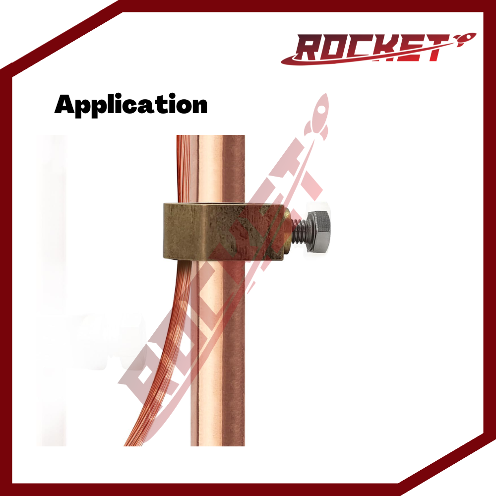 Copper Clamp Copper Rod Clamp Brass A Clamp Earth Pengapit Tembaga ...