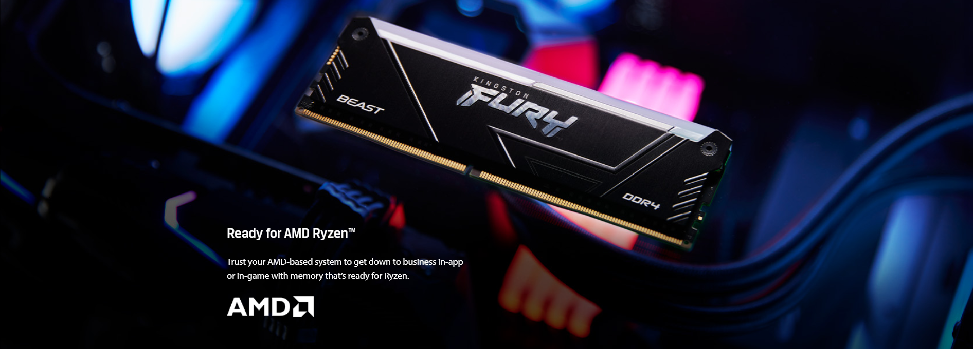Kingston FURY Beast RGB 8GB (1x8GB) DDR4 3200MHz CL16 Memory RAM - KF432C16BB2A/8 | Shopee Malaysia