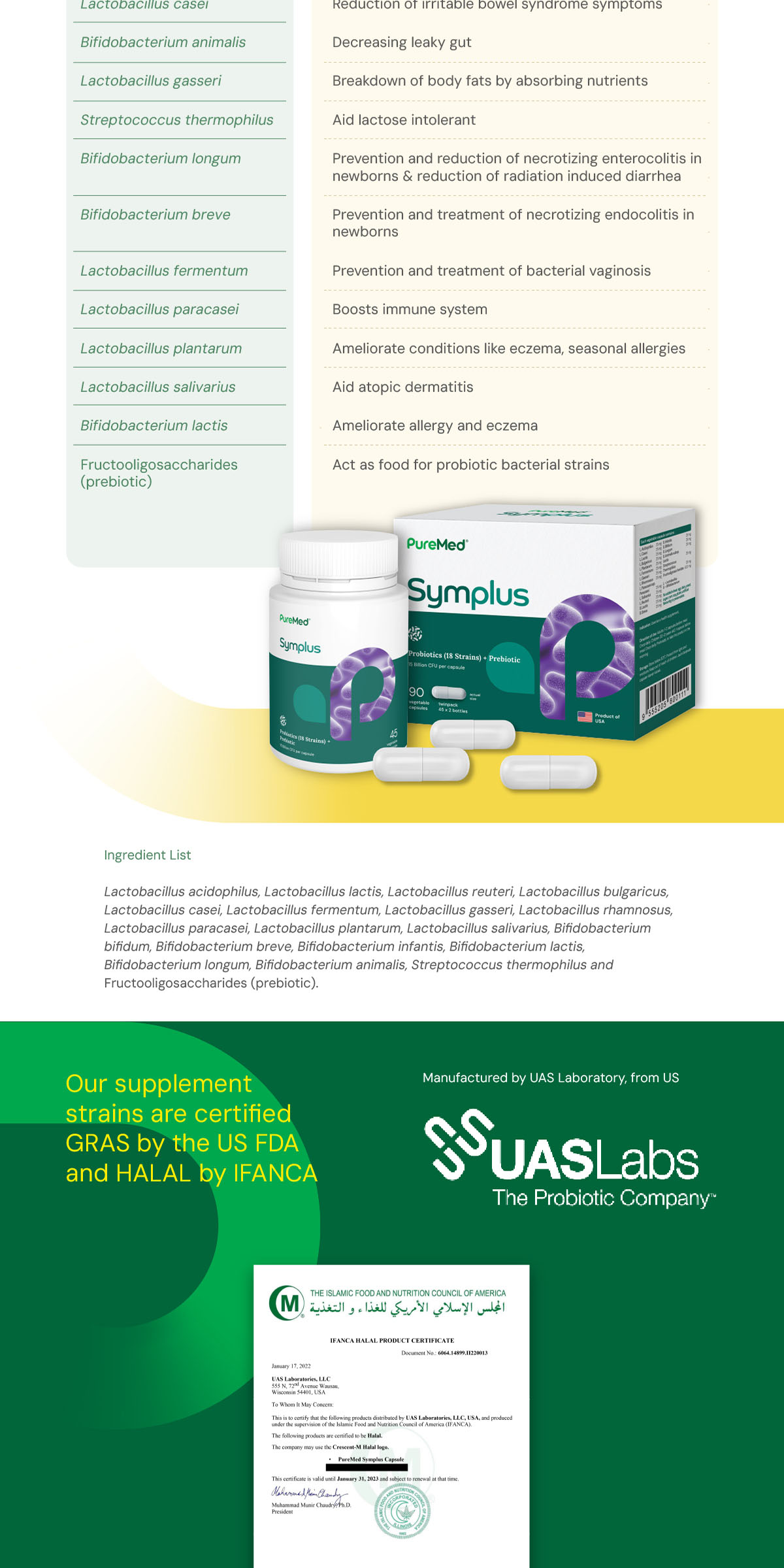 PureMed Symplus Probiotics & Prebiotics (45's / 45's x 2) | Shopee Malaysia