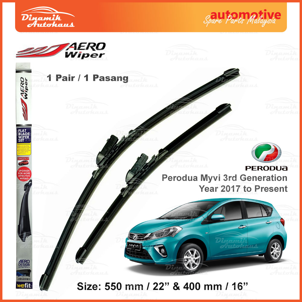 Perodua Myvi Gen3 Year 2018 To Present Car Windscreen Front Wiper Aero ...