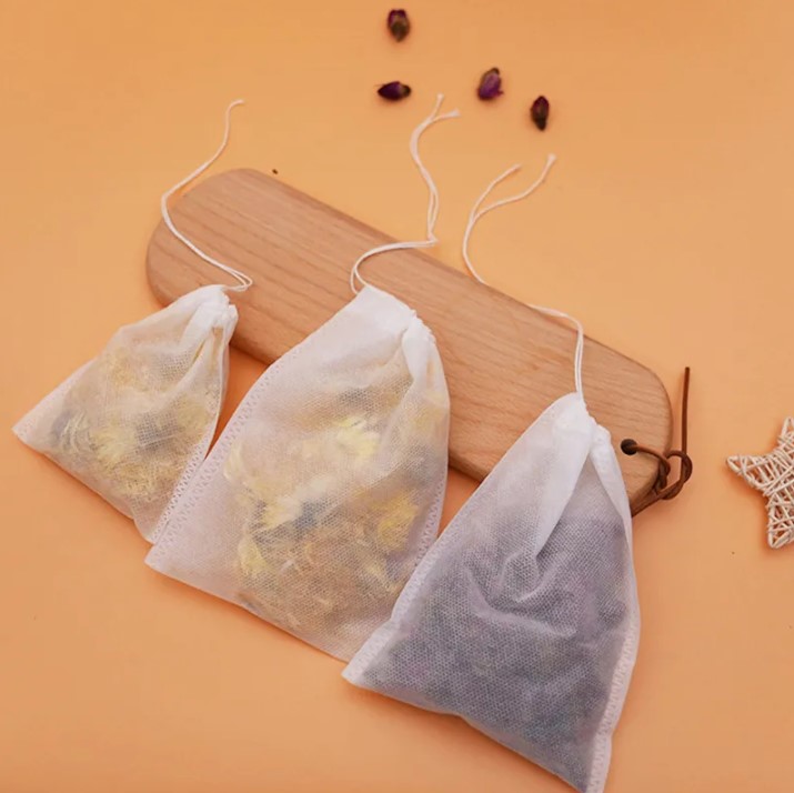 Tea Filter Bag for Tea Infuser with String Tali Uncang Teh Beg ...