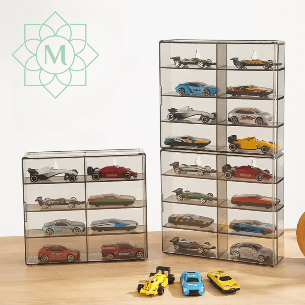 Hotwheels Rack Display with Wall Hanging Hole 1:64 Die Cast Acrylic ...