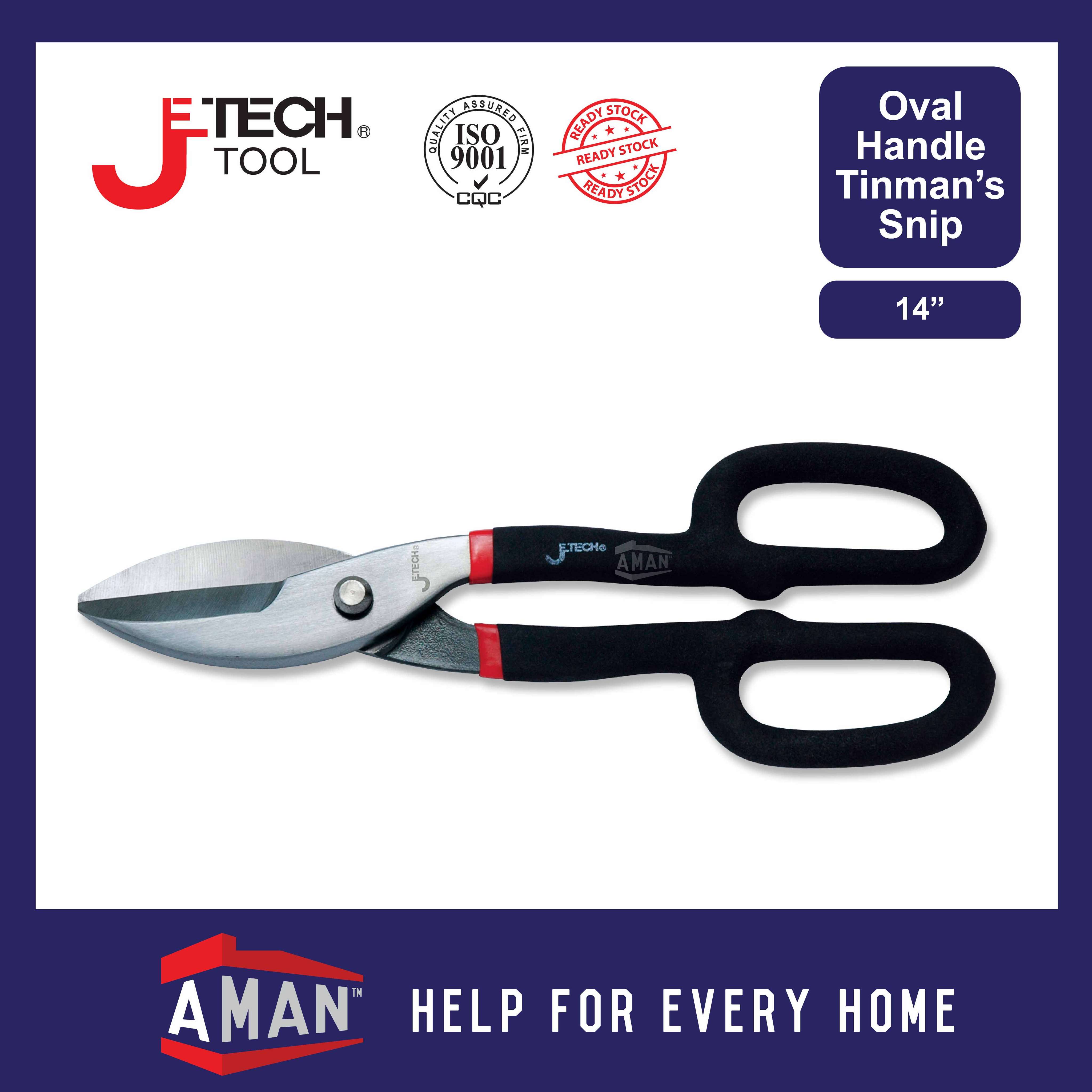 JETECH Tinman Snip Tinman Scissor Tin Snip Zinc Sheet Cutter Metal ...