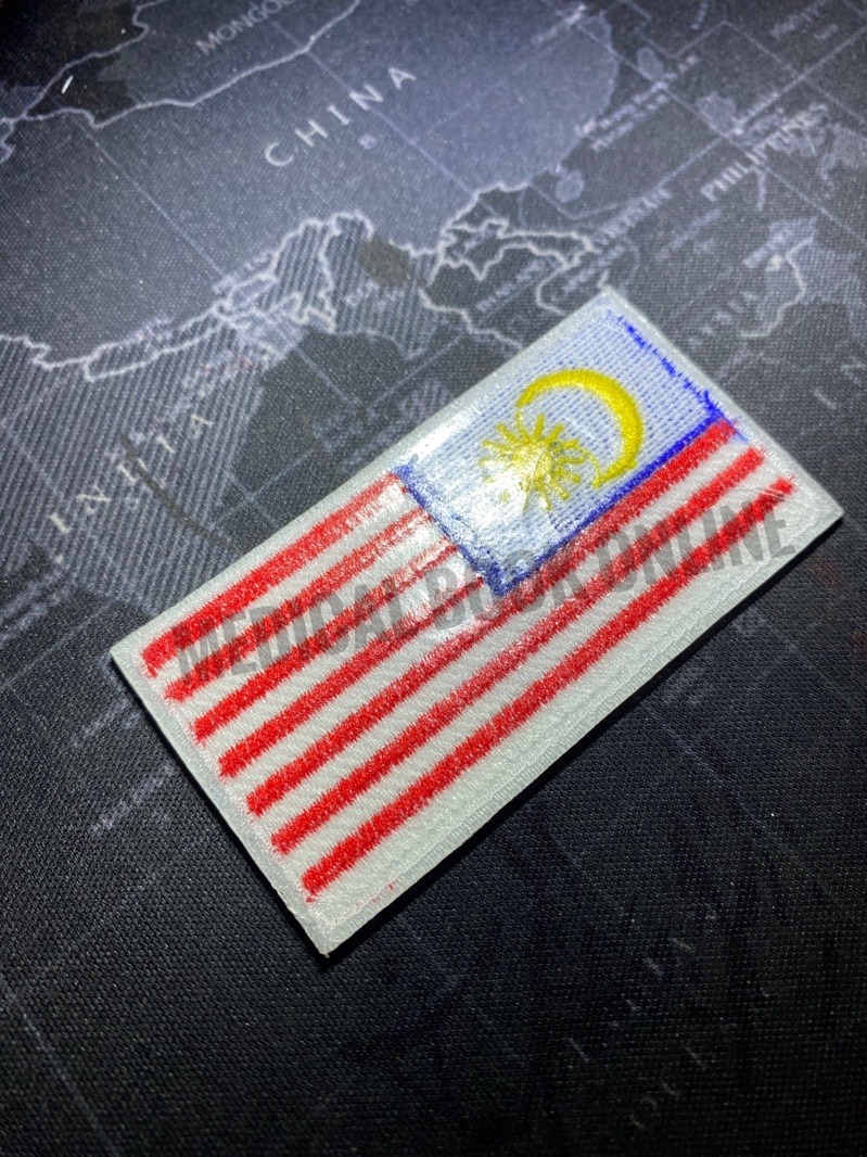 Patch Bendera Malaysia & Negeri Iron On (5cm x 2.5cm) & (7.5cm x 4cm ...