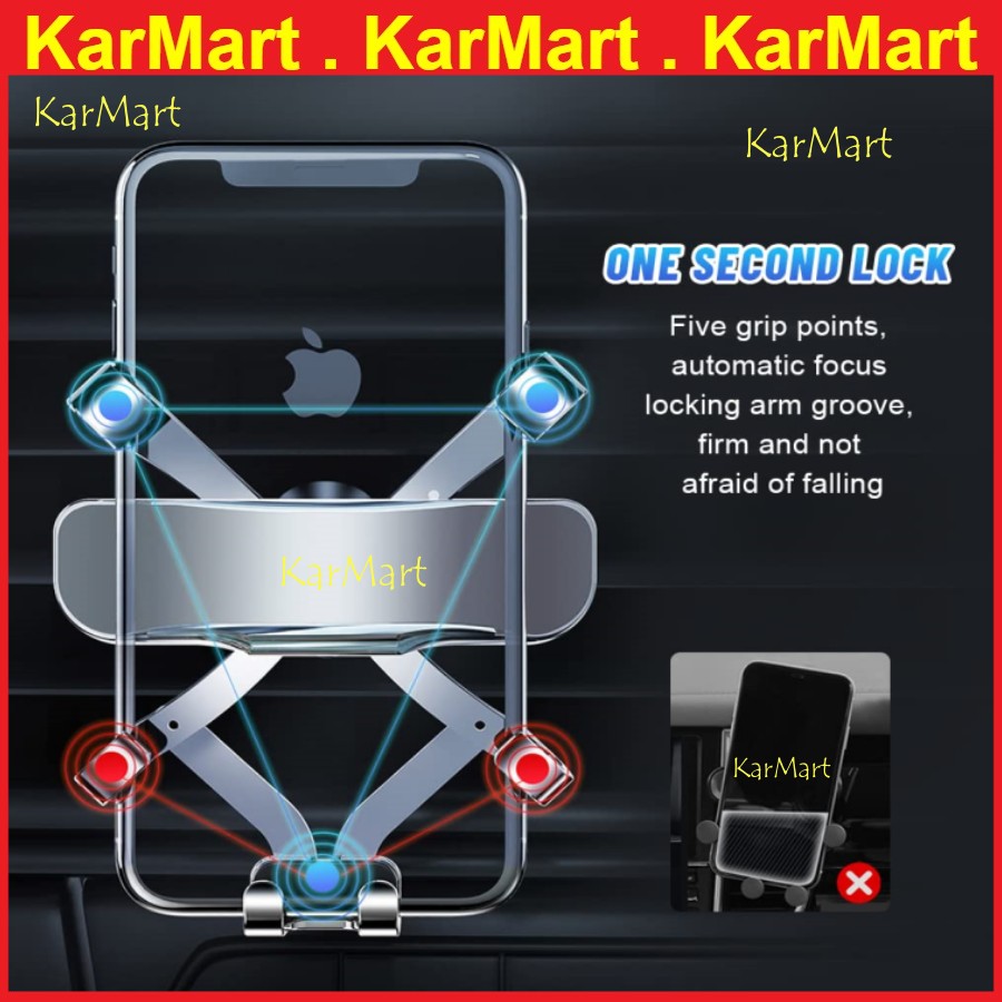 Perodua Ativa Phone Holder Mobile Gravity Air Vent Car Mount Phone ...