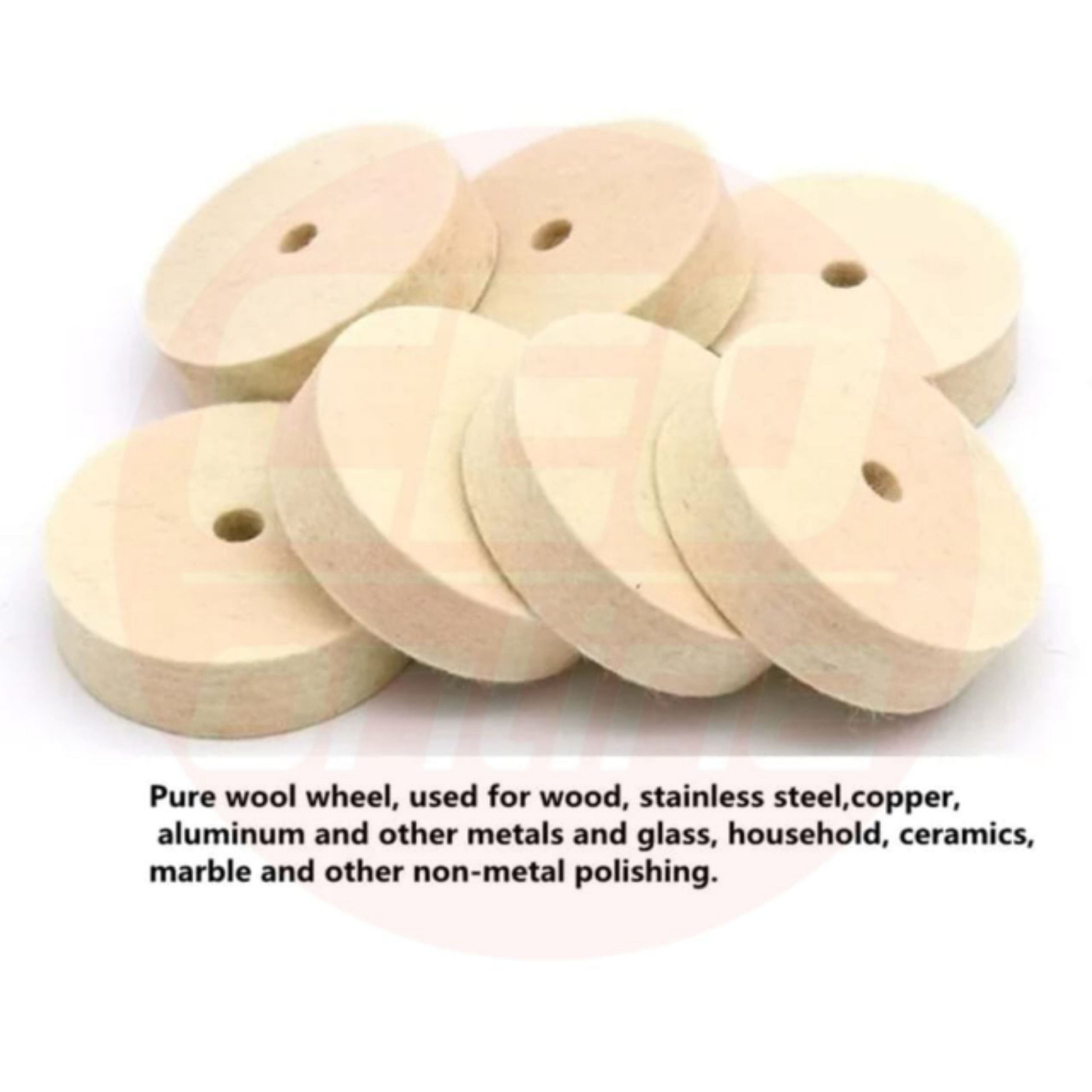 CEO 🇲🇾 75mm Drill Grinding Wheel Buffing Wheel Felt Wool Polishing Pad ...