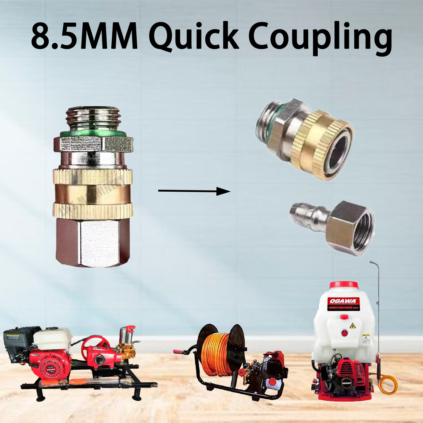 Power Sprayer Hose Connector Quick Coupling Quick Connector Pump Racun ...