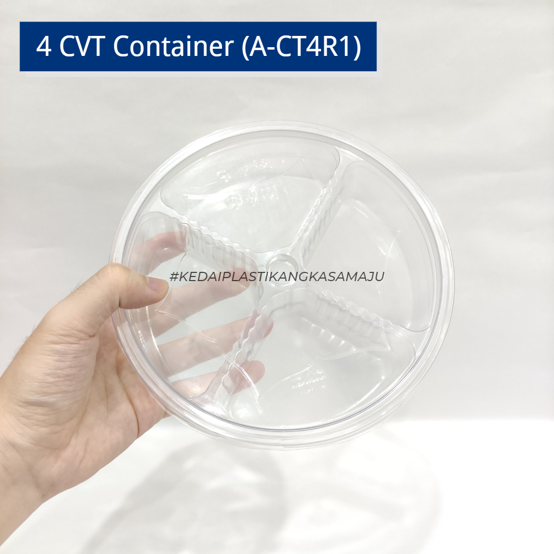 6 Cavity Container with Lock - Bekas Kuih Raya / Cookies Plastic ...