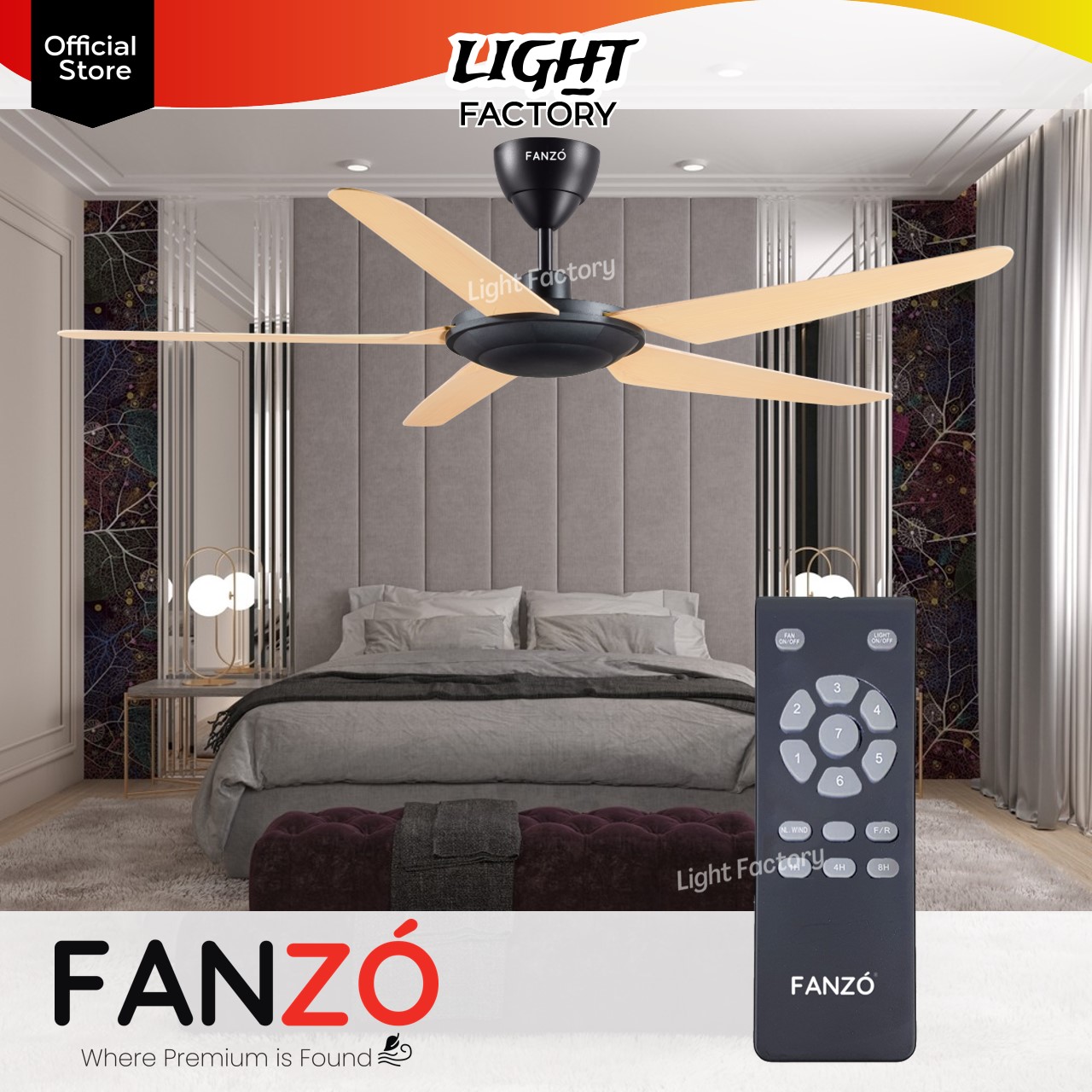 🔥NEW ARRIVAL🔥 FANZÓ PRIMO 56" 5 Blades DC Motor Ceiling Fan with 7 ...