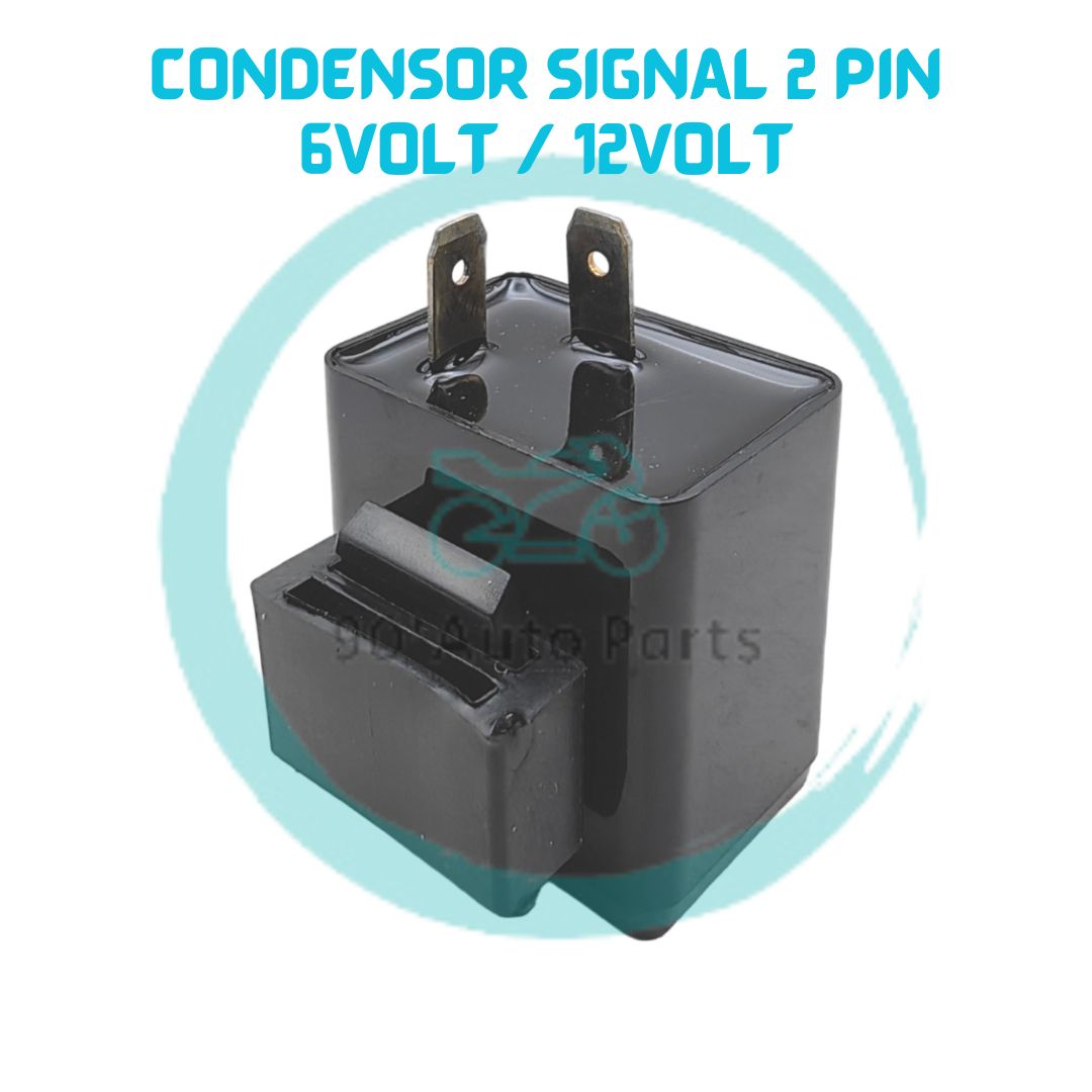 CONDENSOR SIGNAL 2 PIN 6VOLT 12VOLT RELAY SIGNAL FLASHER RELAY MOTOR ...
