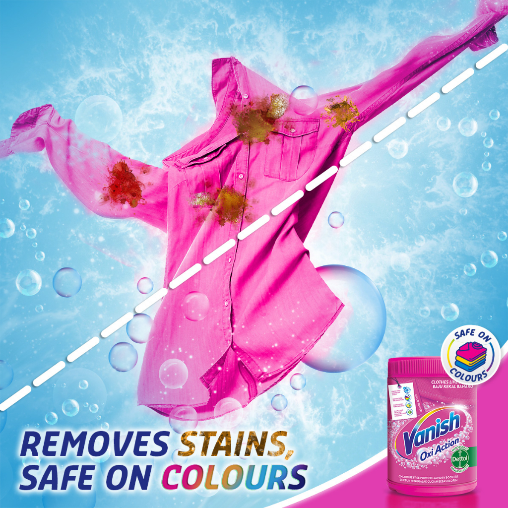 Vanish Fabric Stain Remover Powder Tub 900g | Shopee Malaysia