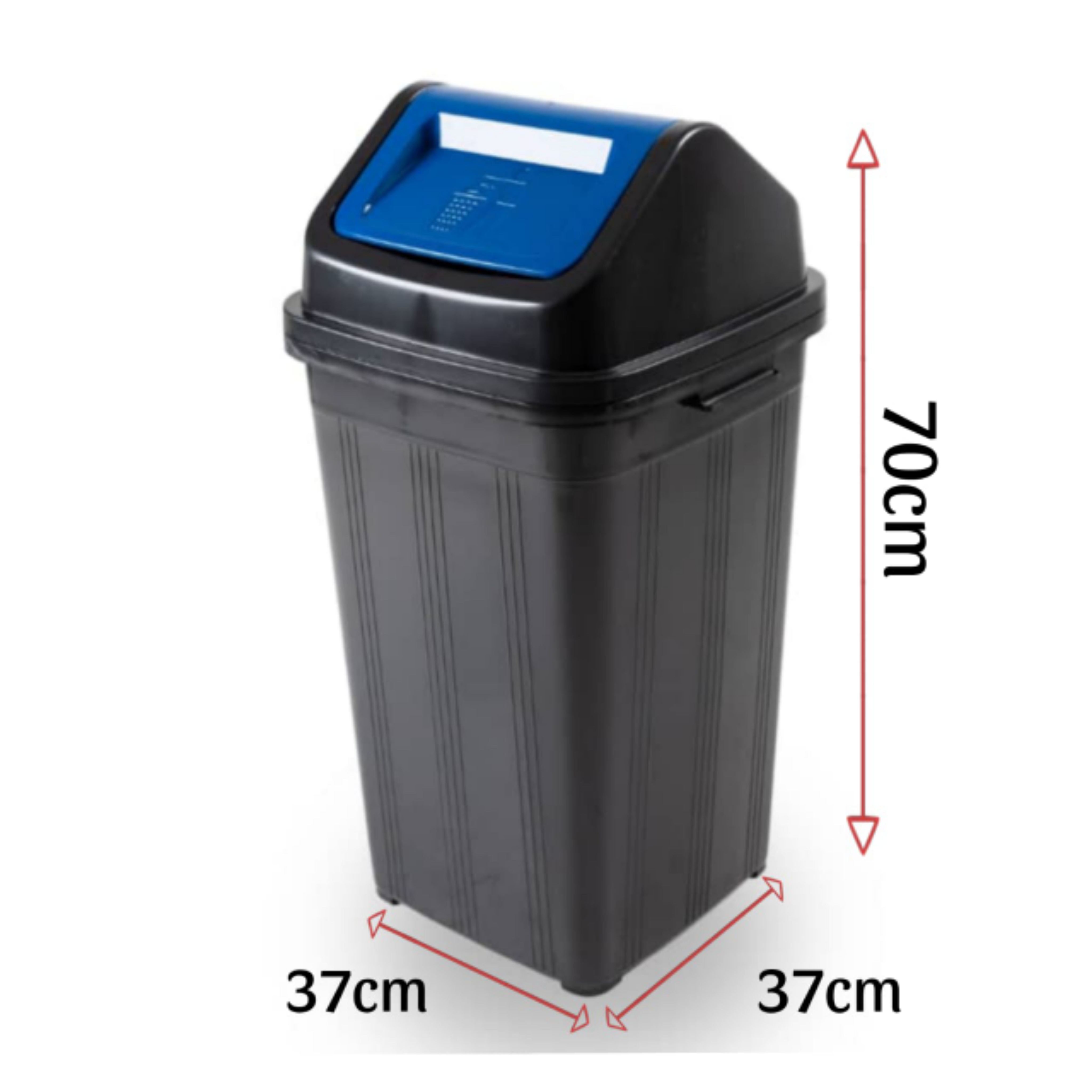TONG SAMPAH PLASTIK / 50L Swing Top Garbage Bin With Swing Lid /Dustbin ...