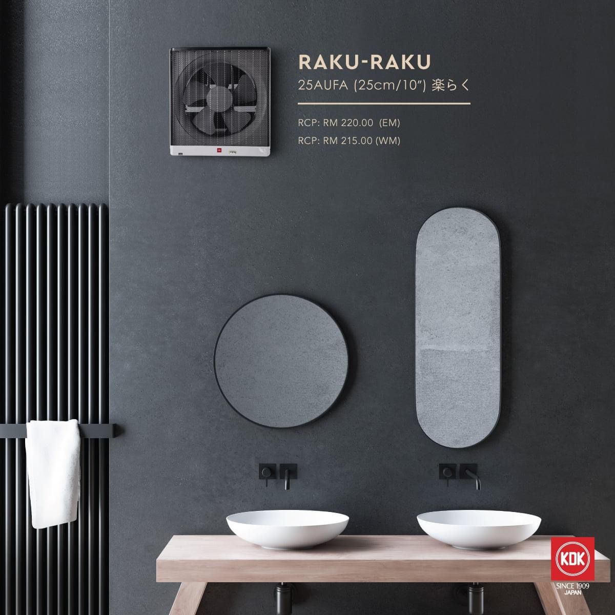 KDK 20ALA/25ALA/25AUFA | Wall Mount Exhaust Ventilating Fan / Kipas ...